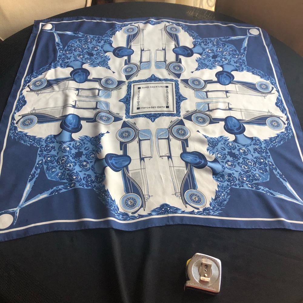 Mercedes Benz Ladies &Cars Silk Scarf - Gem
